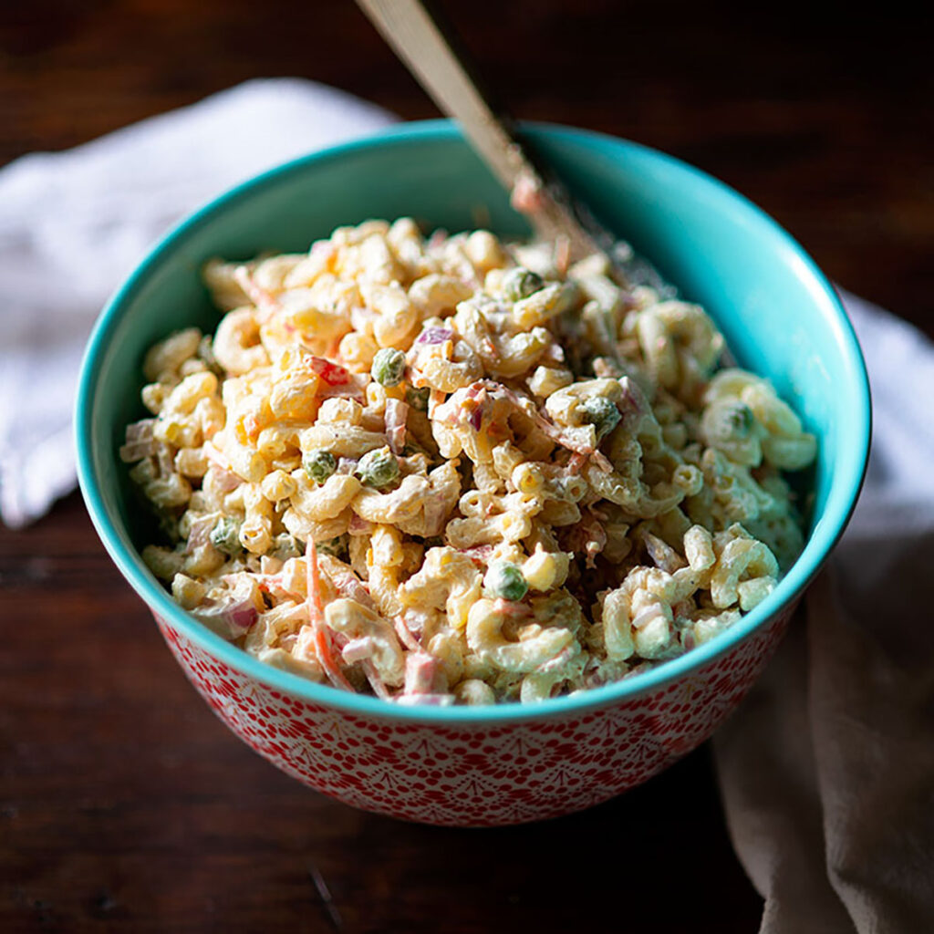Southern Macaroni Salad | Creamy BBQ Side Dish Recipe Chicken Fried Kitchen