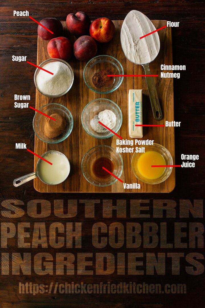 Southern Peach Cobbler Recipe | Cast Iron Skillet Dessert